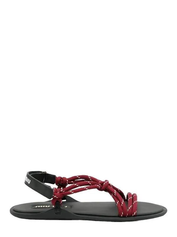 Miu Miu Riviere Sandals - Red