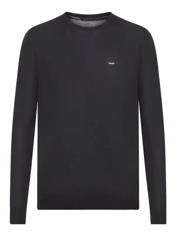 Prada Wool Crew-neck Jumper - Black