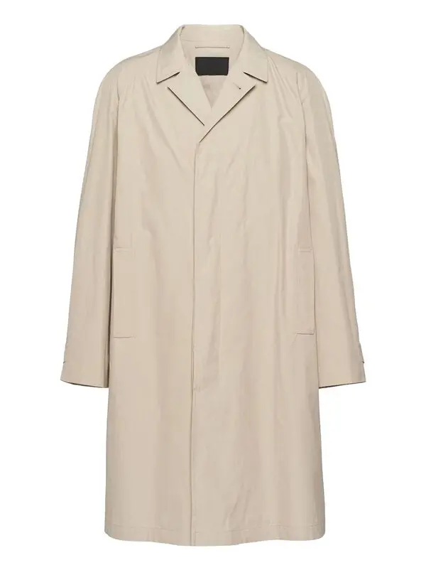 Prada Cotton-blend Overcoat - Beige