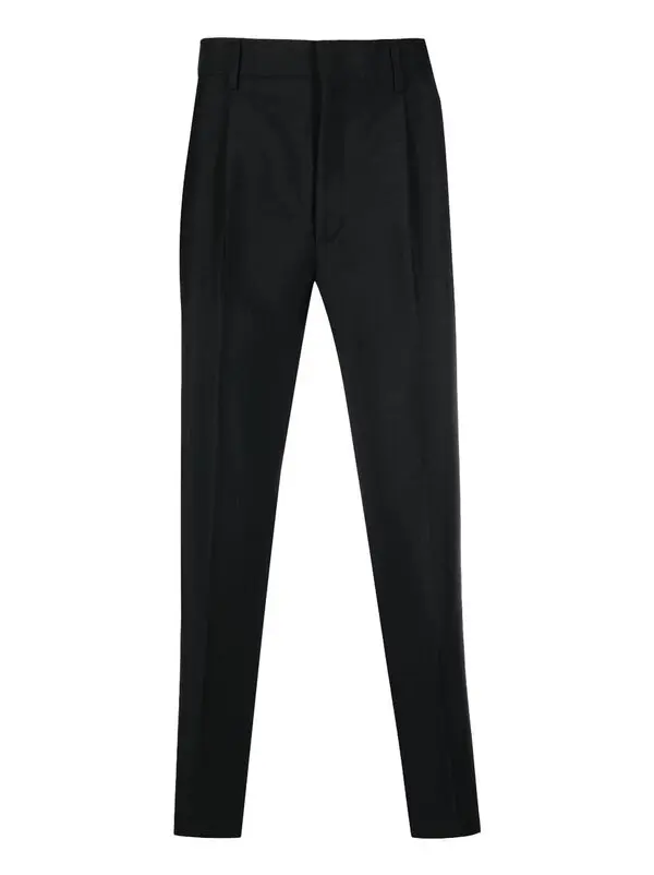Prada Mohair-wool Tailored Trousers - Black