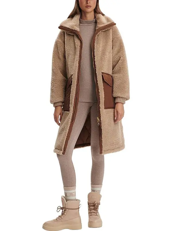 Varley Theia Reversible Coat - Light Taupe