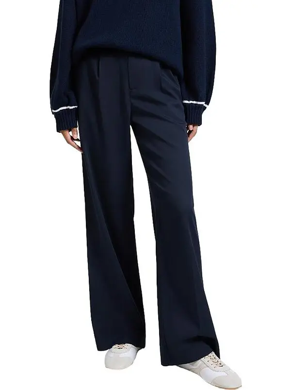 Onia Lyocell Pleated Trouser - Noir Navy