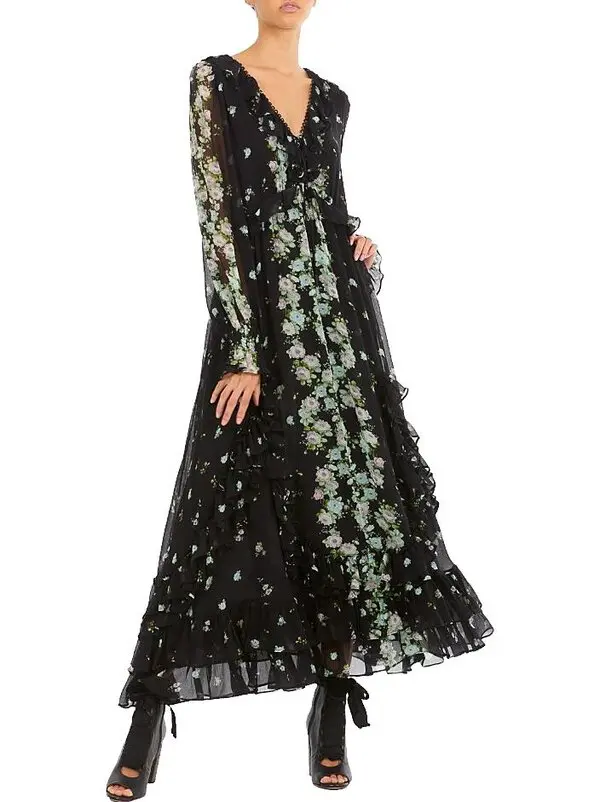 SECRET PON-PON Brighton Dress - Black Floral Alley