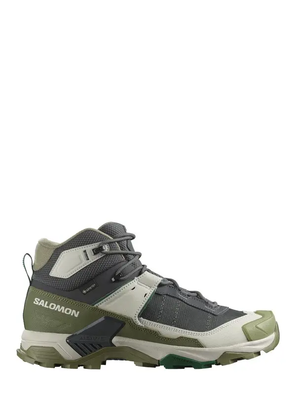 SALOMON X Ultra 5 Mid Gore-tex Hiking Boots - Asphalt / Aloe