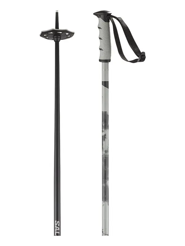 SALOMON Steep Ski Poles - Black/grey