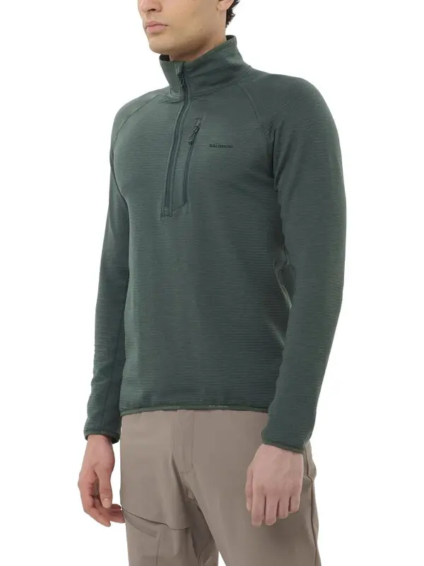 SALOMON Essential Lightwarm Half-zip Fleece - Green Gables