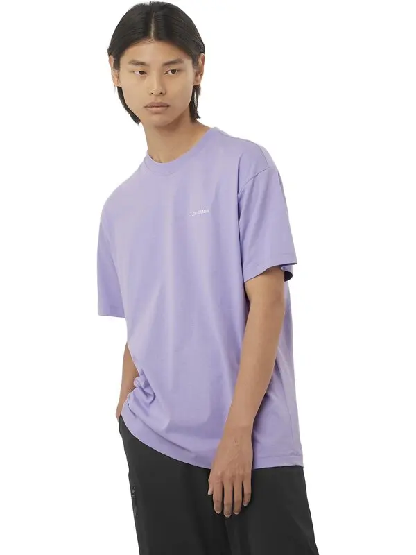 SALOMON Logo Rx Tee - Purple/white