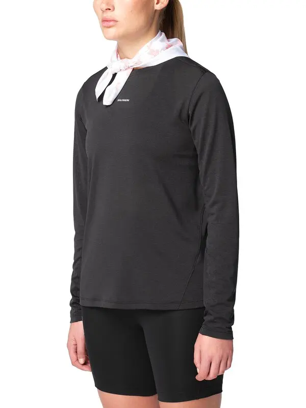 SALOMON Shkout Core Long-sleeve Tee - Deep Black