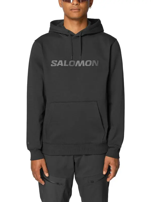 SALOMON Big Logo Hoodie - Deep Black