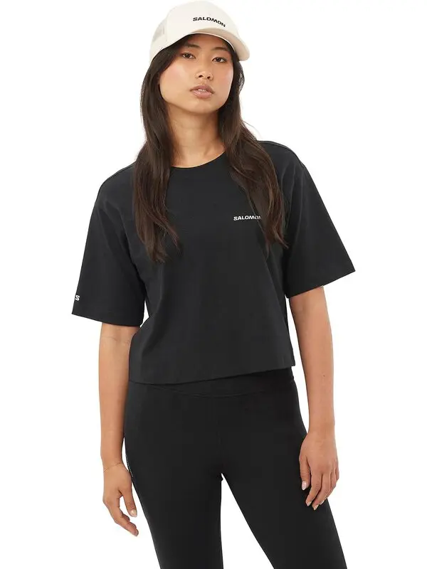 SALOMON Relaxed Short Sleeve Tee - Deep Black