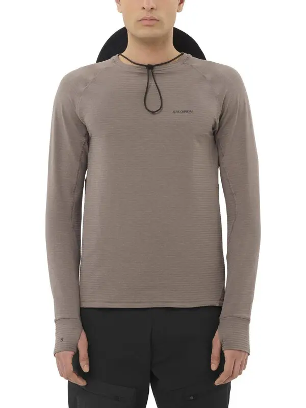 SALOMON Essential Lightwarm Crewneck - Iron