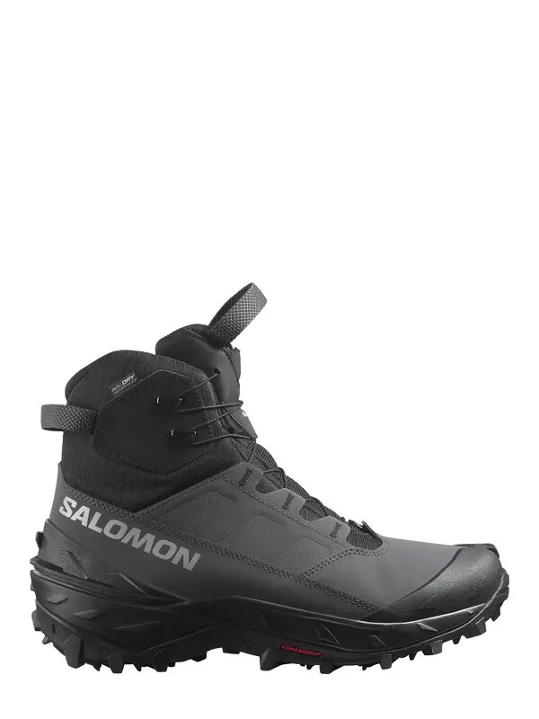 SALOMON Crosstrack Powder Waterproof Hiking Boots - Gray/black/green