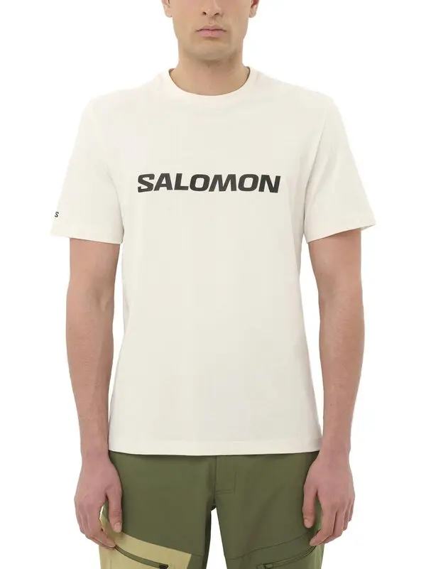 SALOMON Logo Ss Tee - Whisper White