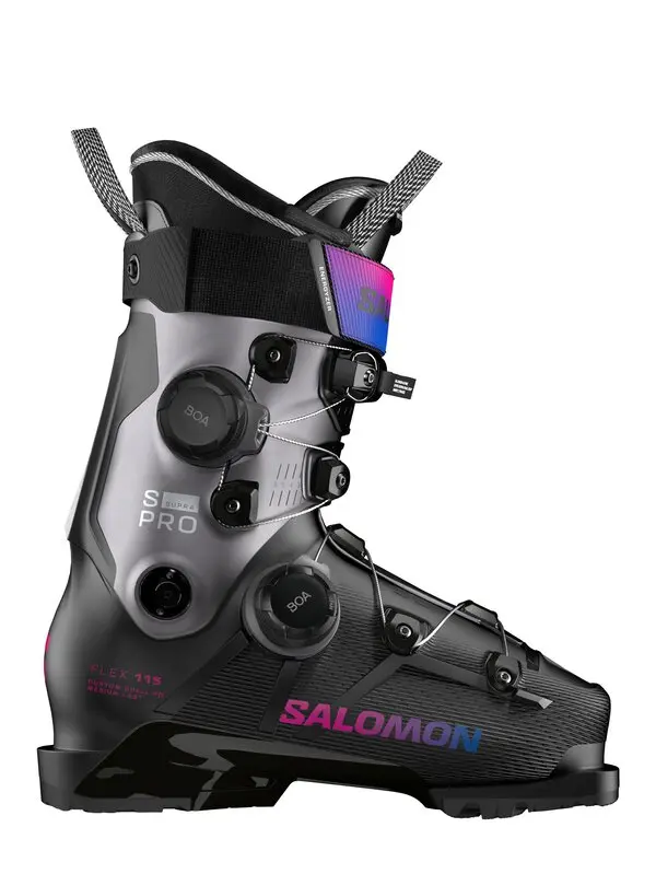 SALOMON S/pro Supra Dual Boa 115 W Boots - Black/beluga Met.