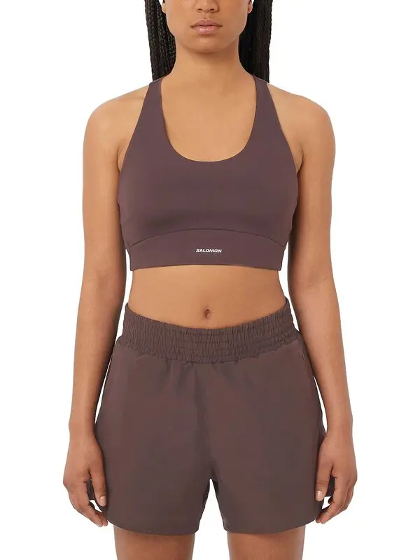 SALOMON Shkout Core Bra W - Coffee Bean