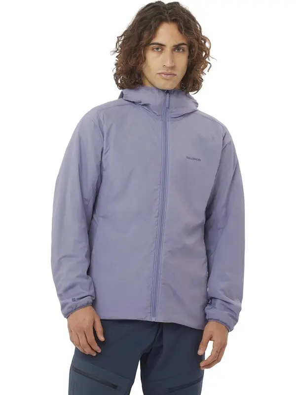 SALOMON Mountain Flex Hooded Jacket - Blue Granite
