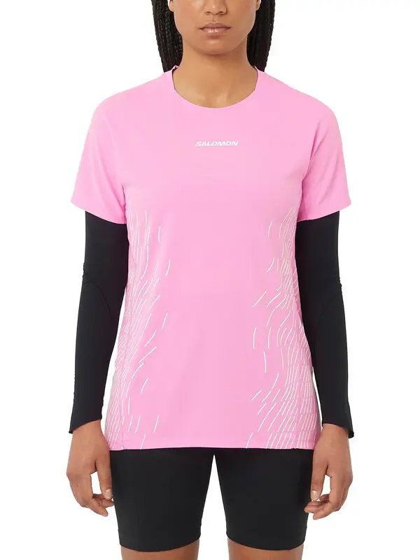 SALOMON Sense Aero Graphic Tee - Cyclamen/whisper White