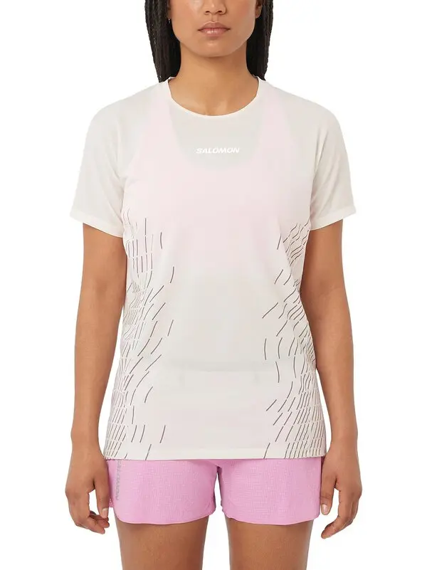 SALOMON Sense Aero Graphic Tee - Whisper White/white