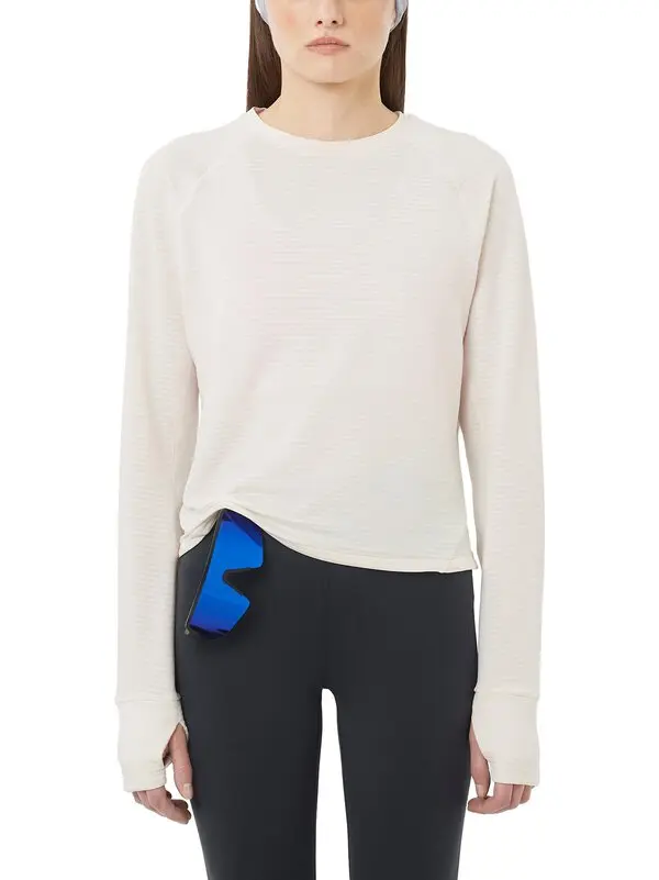 SALOMON Essential Lightwarm Crewneck - Whisper White