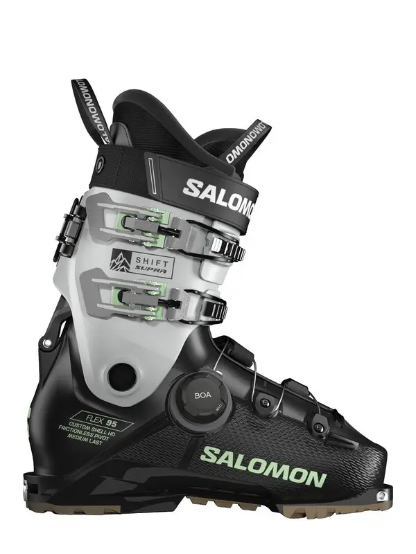 SALOMON Shift Supra Boa® 95 Ski Boots - Black/cool Gray 5