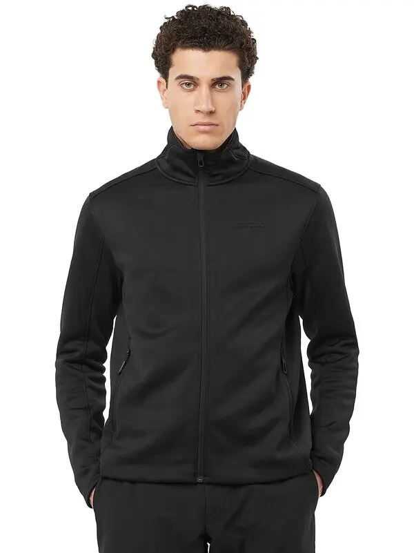 SALOMON Sntial Midfleece Fz - Deep Black