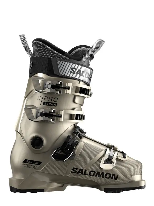 SALOMON S/pro Alpha 100 W Gw Boots - Light Bronze Met./black