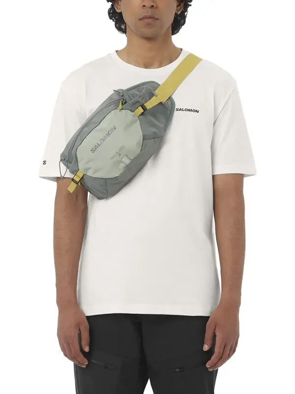 SALOMON Chest Logo Regular Tee - Whisper White
