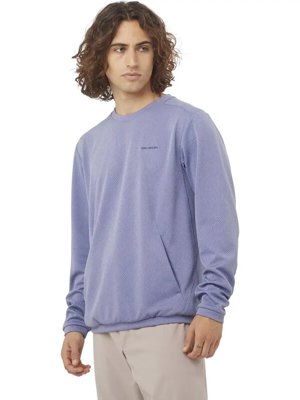 SALOMON Motomesh Crewneck - Blue Granite