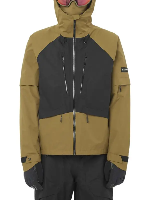 SALOMON Venom Full Zip Jacket - Brilliant Olive/deep Black