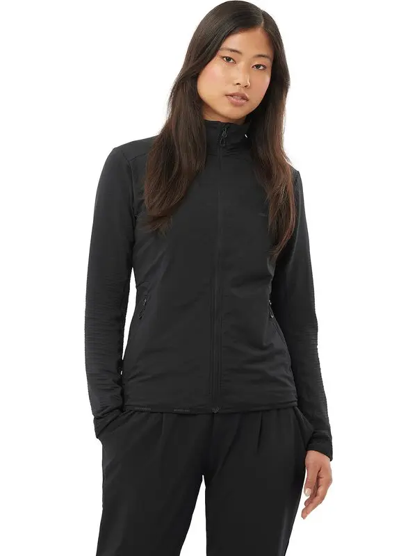 SALOMON Essential Lightwarm Hybrid Jacket - Deep Black