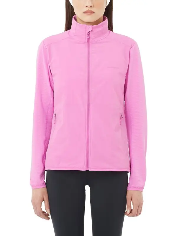 SALOMON Essential Lightwarm Hybrid Jacket - Pink/gray