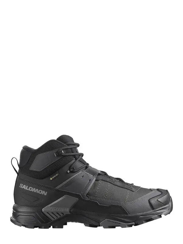 SALOMON X Ultra 5 Mid Wide Hiking Boots - Black/asphalt