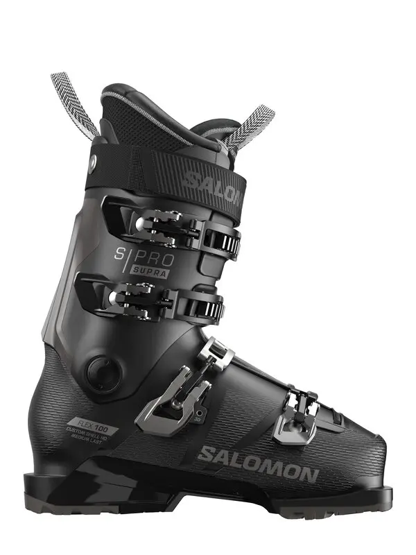 SALOMON S/pro Supra 100 Boots - Black / Dark Grey Met.