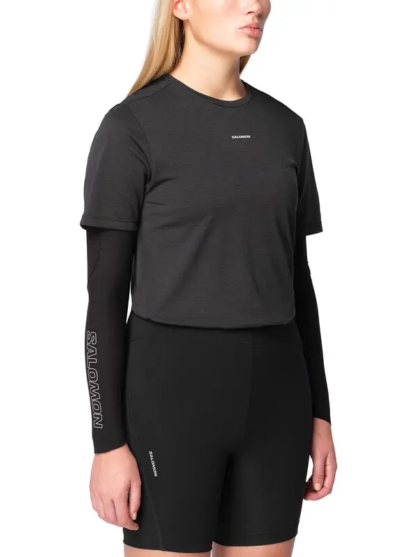 SALOMON Shkout Core Short Sleeve Tee - Deep Black