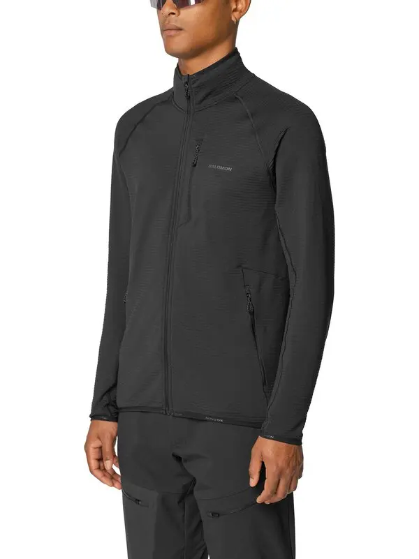 SALOMON Essential Lightwarm Full-zip Fleece - Deep Black