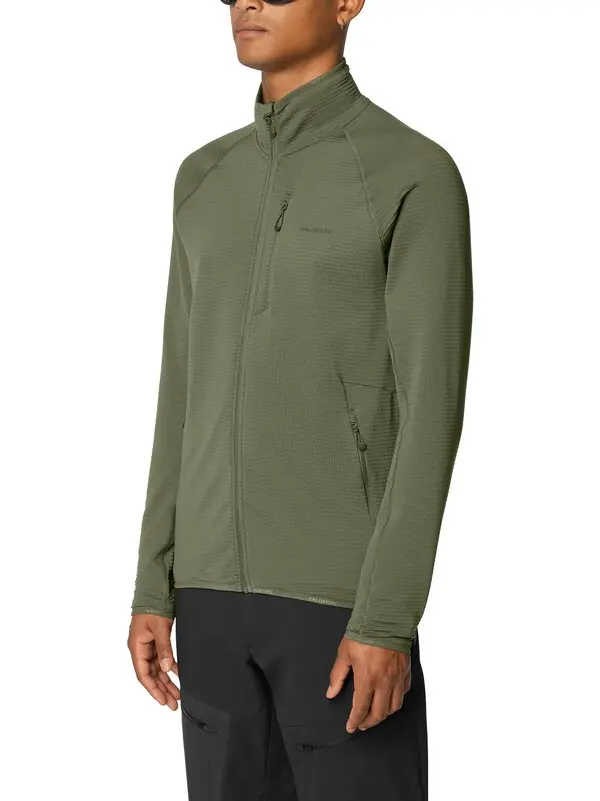 SALOMON Essential Lightwarm Full-zip Fleece - Grape Leaf