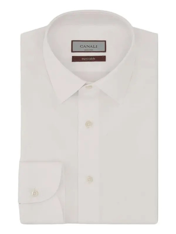 Canali Impeccabile Slim-fit Shirt In Cotton - White