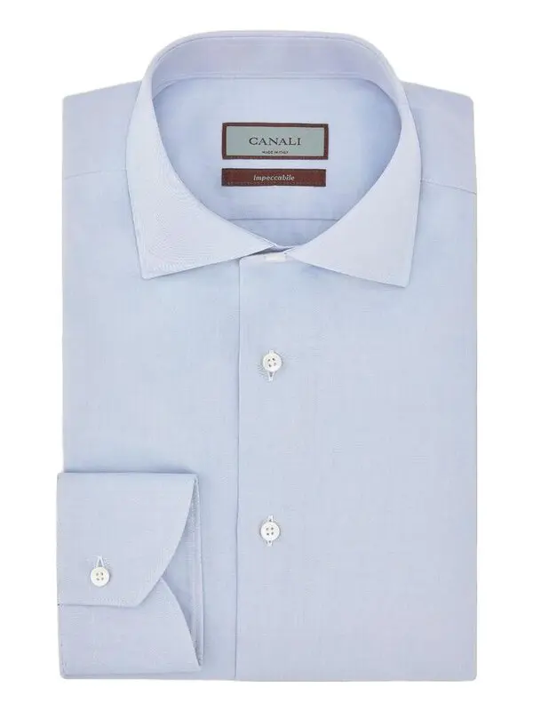 Canali Impeccabile Regular Fit Shirt In Cotton - Light Blue