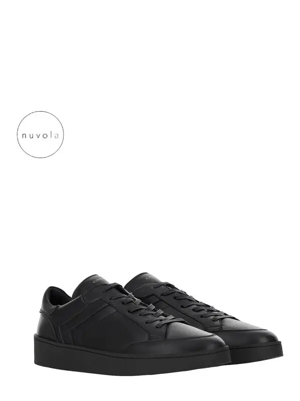 Canali Nuvola Leather Sneakers - Black
