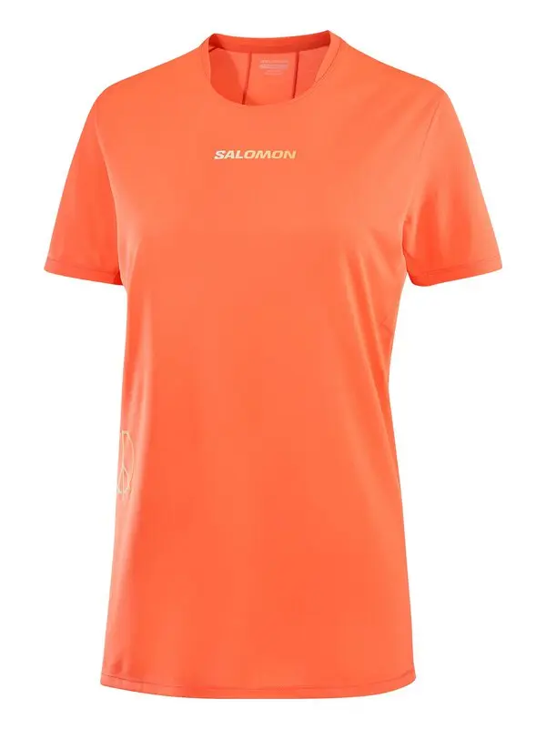 SALOMON Sense Aero Limited Edition T-shirt - Orange/white