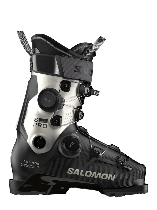 SALOMON S/pro Supra Dual Boa® 105 Boots - Black / Light Bronze Met.