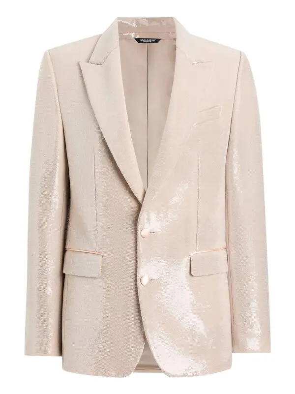 Dolce & Gabbana Single-breasted Sicilia Light Jacket - Beige