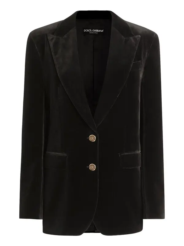Dolce & Gabbana Velvet Jacket - Black