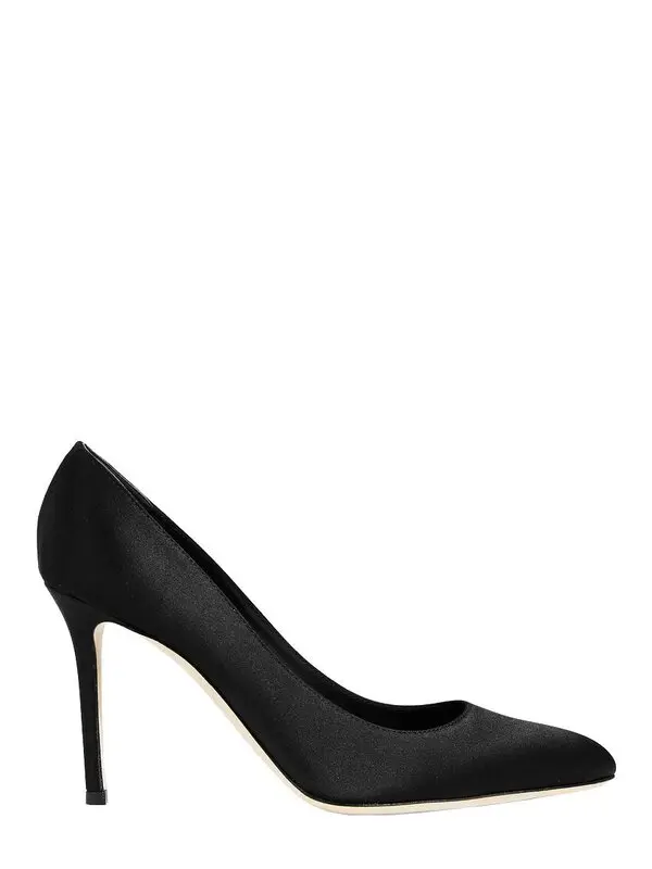 GIUSEPPE ZANOTTI Annette Satin Pumps - Black