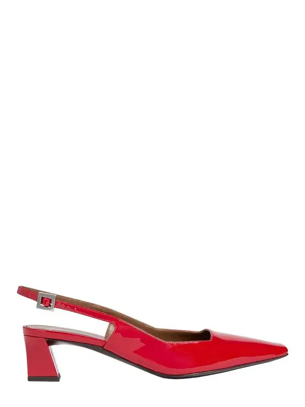 GIUSEPPE ZANOTTI Brendha 45 Patent-leather Slingback Pumps - Red