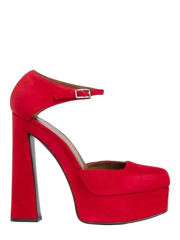 GIUSEPPE ZANOTTI Guendalina Platform Pumps - Red