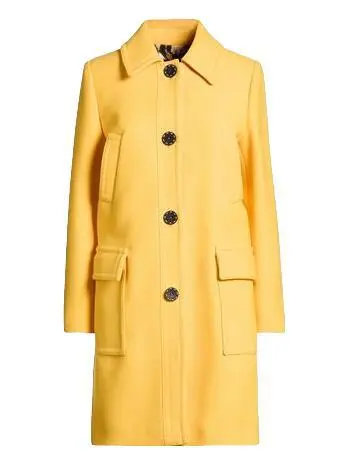 Moschino Single-breasted Coat - Yellow
