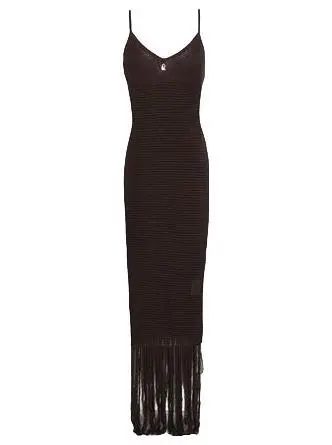 Elisabetta Franchi Maxi Bodycon Dress - Brown