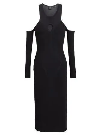Pinko Midi Bodycon Knit Dress - Black