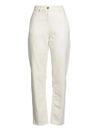 ALESSIA SANTI Tapered High Waisted Jeans - White